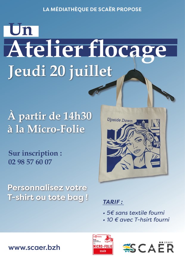 Scaër - Micro-Folie : Atelier flocage