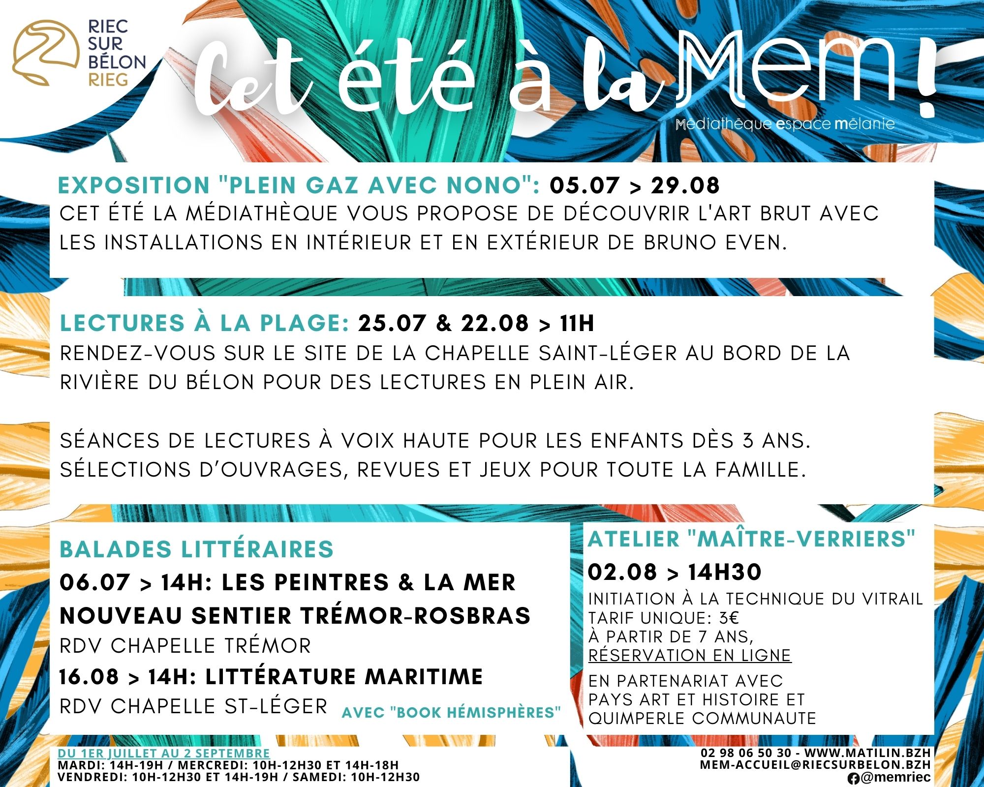 Riec - Agenda été 2023 - Matilin - Réseau des médiathèques du Pays de ...