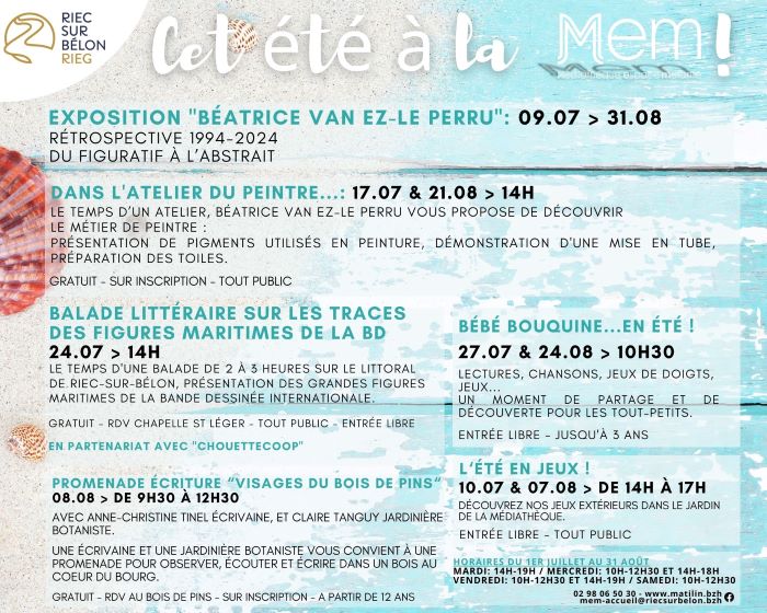 Riec - Cet été à la Mem ! - Matilin - Réseau des médiathèques du Pays ...
